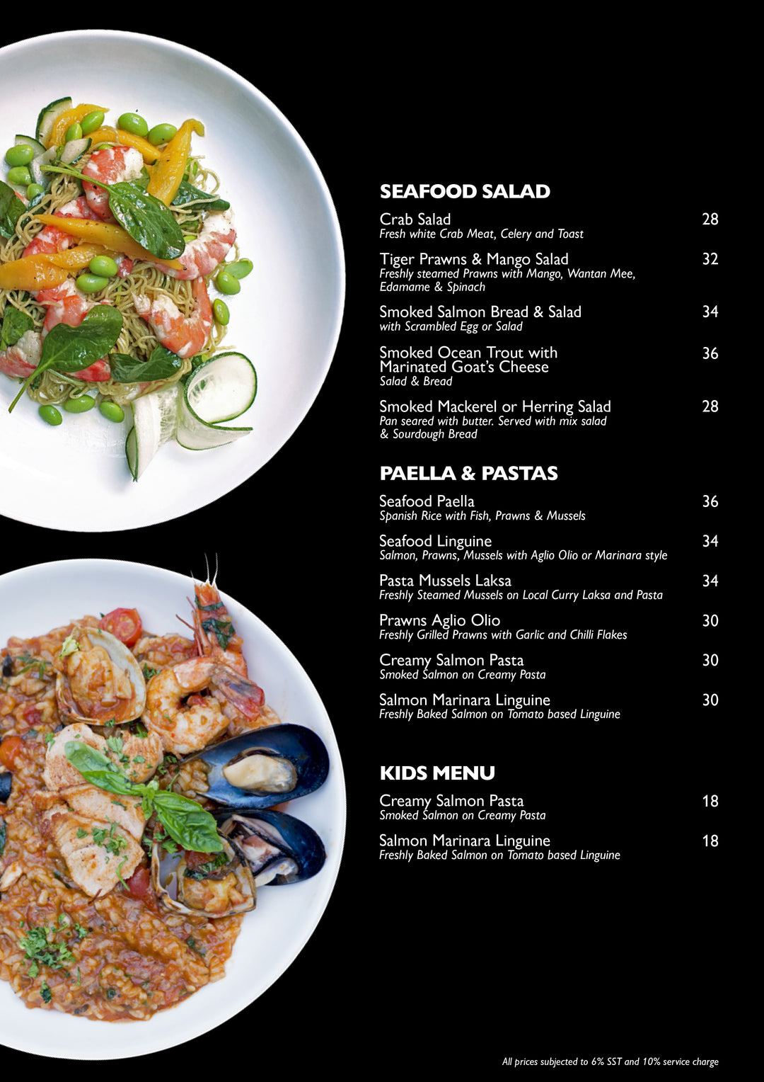 Mains – SOUTHERN ROCK SEAFOOD